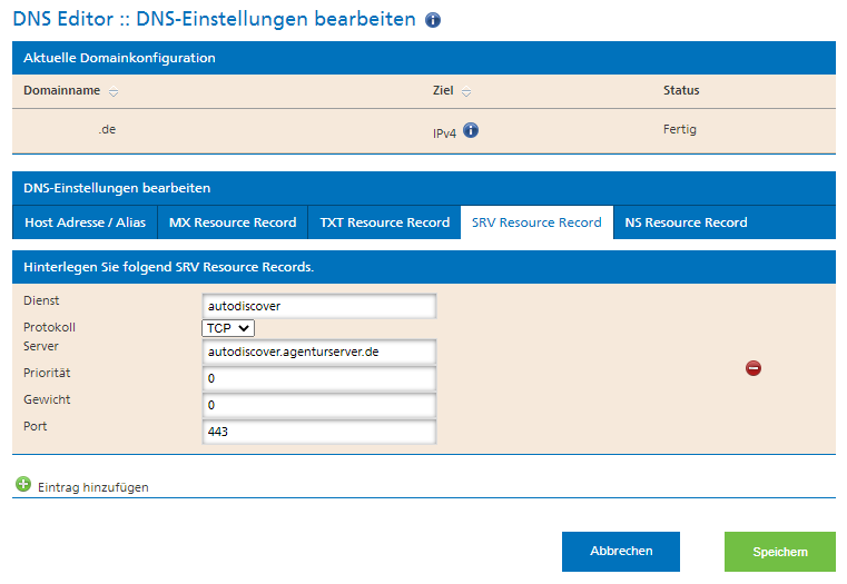 Der DNS-Editor
